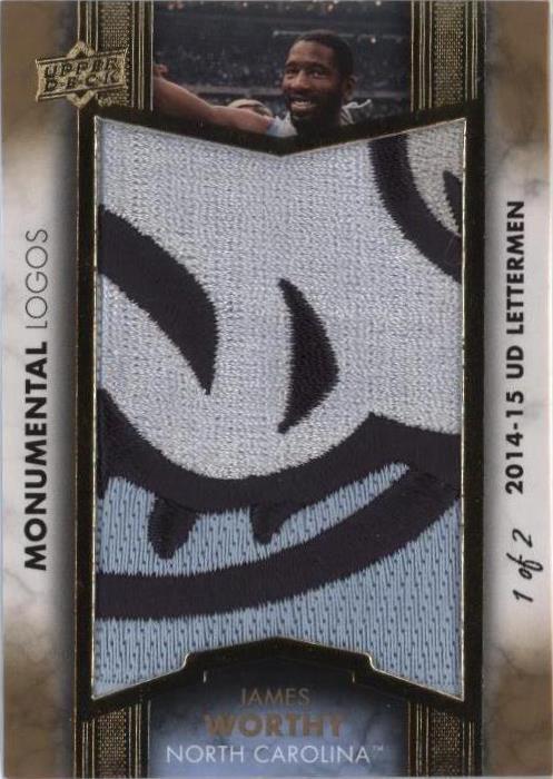 2014-15 Upper Deck Lettermen - Monumental Logo Patches James Worthy #ML ...