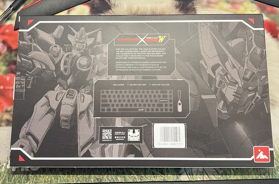 Higround x Gundam Wing 65% Keyboard Admiral White 68 Key Caps | eBay