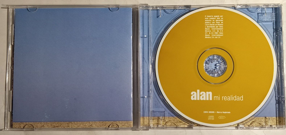 ALAN - MI REALIDAD - 2001 VERY RARE MEXICAN CD ALBUM, LATIN POP | eBay