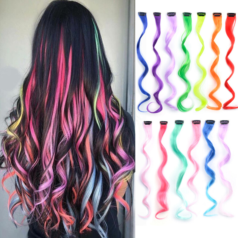 Clip In Colored Hair Extensions Cinnamon Red 8 Piece Clip In