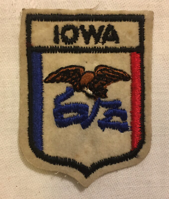 Iowa State Hawkeyes Sew On Patch Vintage Rare Embroidered Collectible ...