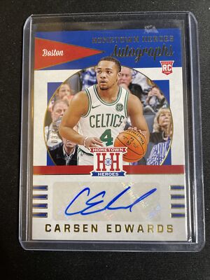2019-20 Panini Chronicles Carsten Edwards Gold Hometown Heroes ...