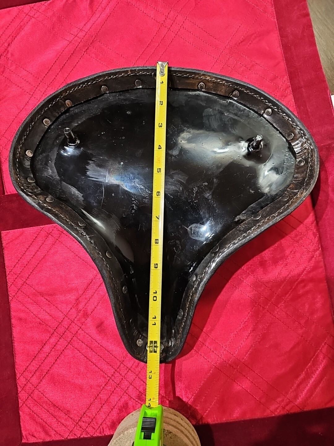 SCHWINN WZ WHIZZER EMBOSSED SEAT TOP! PROFESSIONALLY RE-SADDLED: BLACK ...