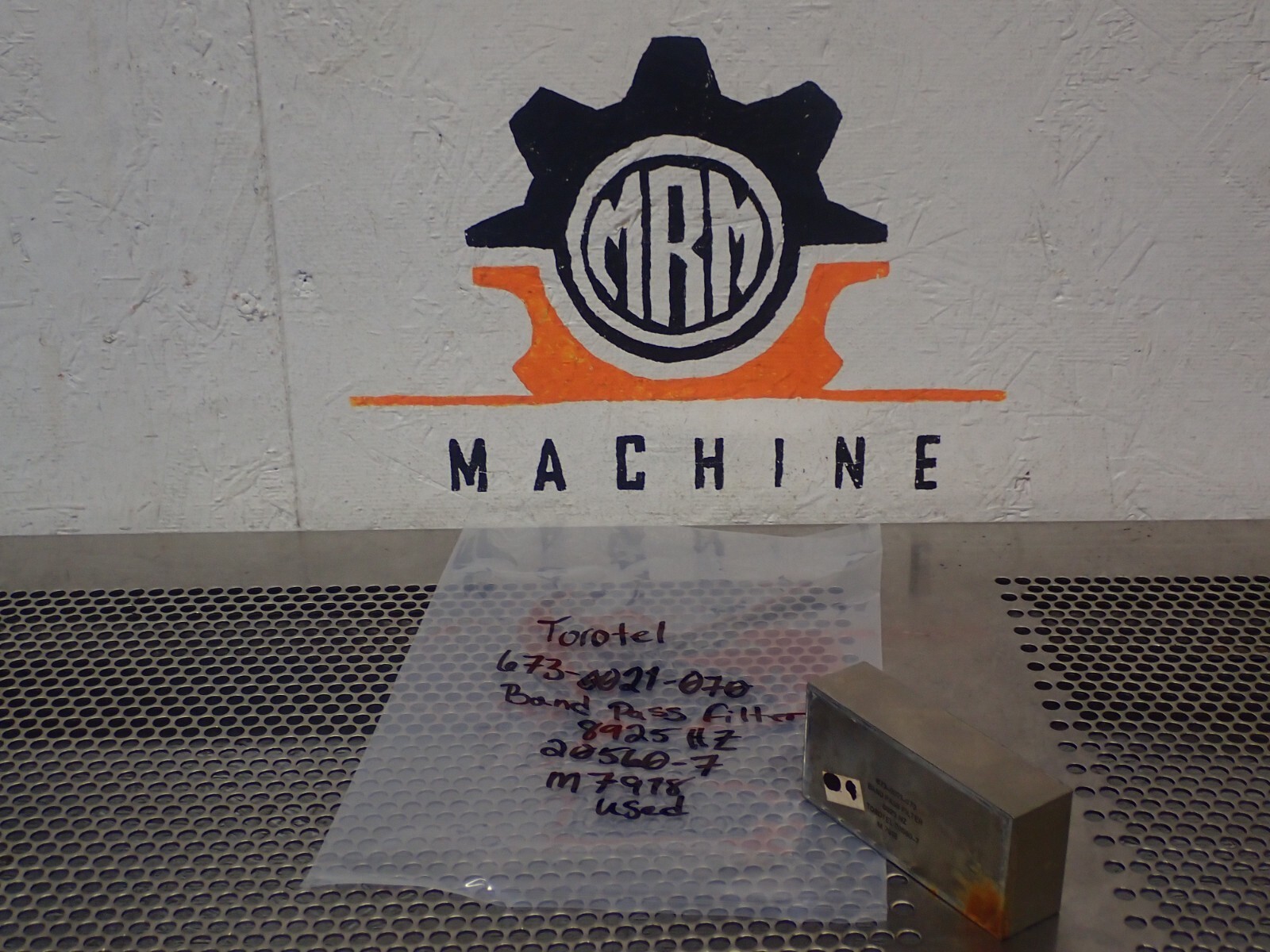 Torotel 20560-7 673-0021-070 Band Pass Filter 8925 HZ Used With ...