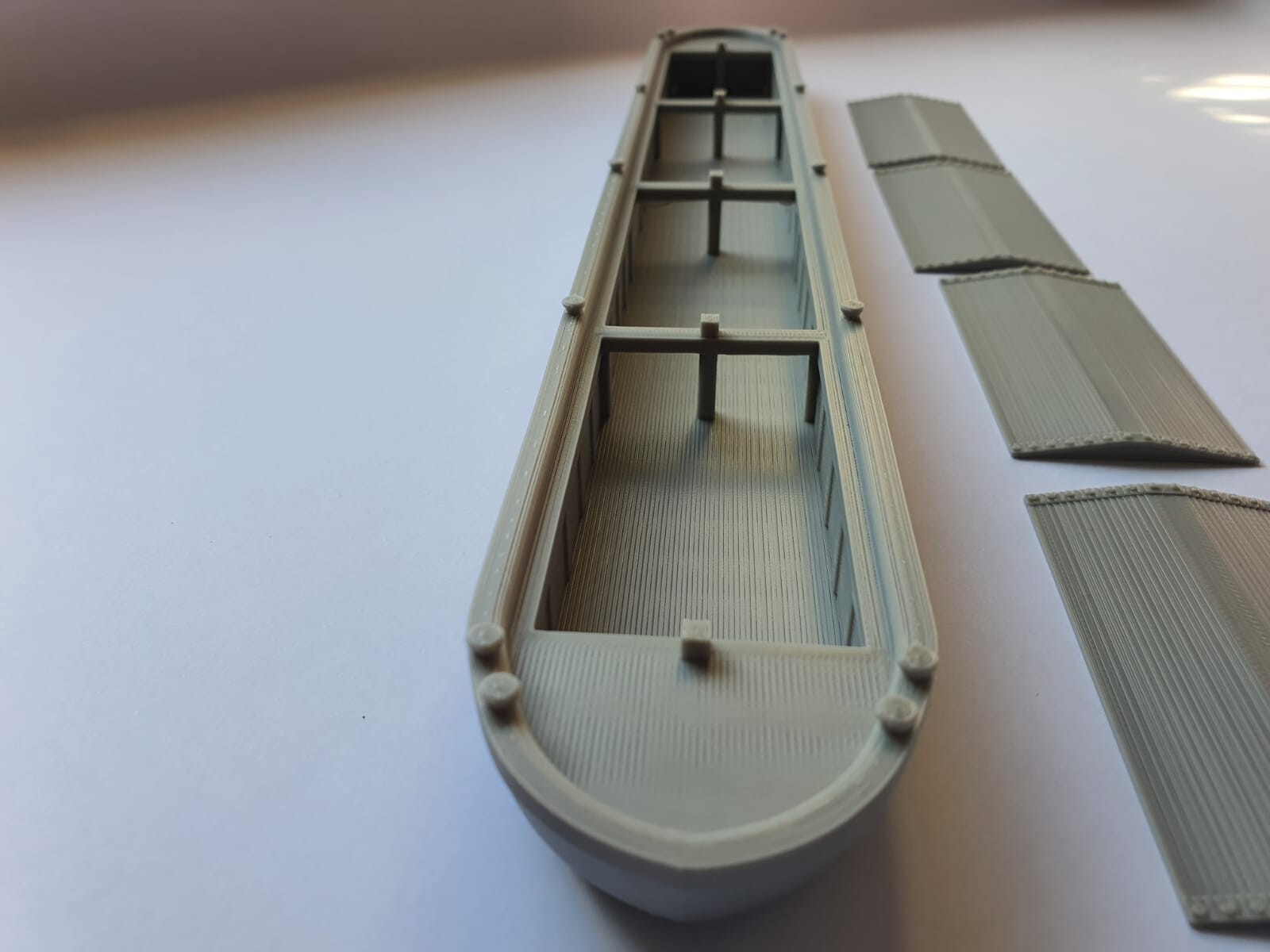 Model Railway Scenery Canal Cargo barge 1:43 O gauge/scale | eBay UK