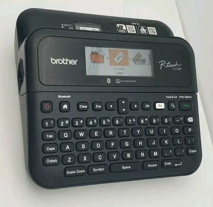 Brother - P-touch PT-D610BT Wireless Label Printer - Black 12502668794 ...