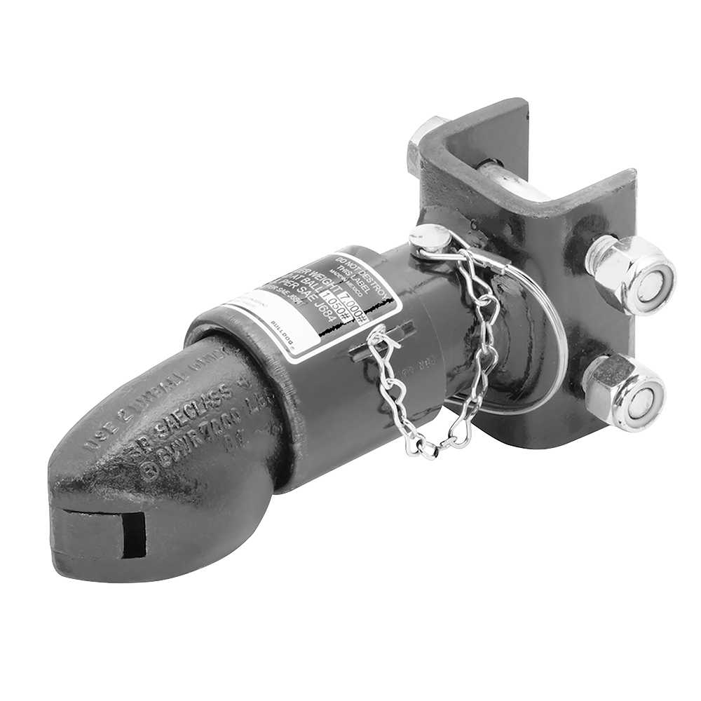 BULLDOG Collar-Lok Adjustable Trailer Hitch Coupler 2" Diameter 7k lbs ...