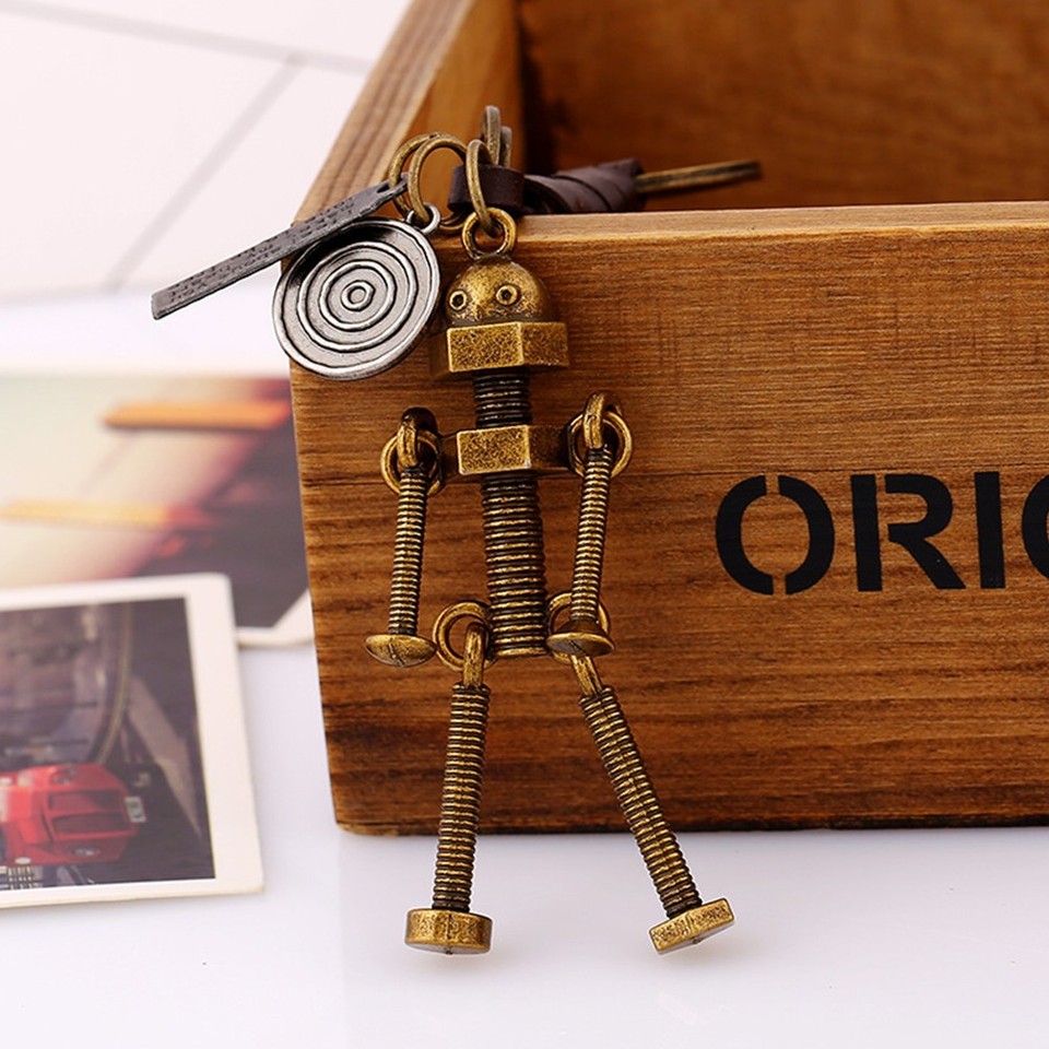 Vintage Robot Keychain Keyrings for Men Cartoon Creative Fashion | eBay ...