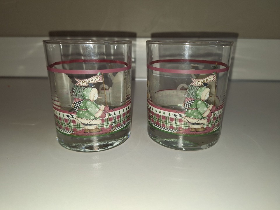 Debbie Mum 90s Christmas Plaid Snowman, Teddy Bear, Santa 1 Pair | eBay