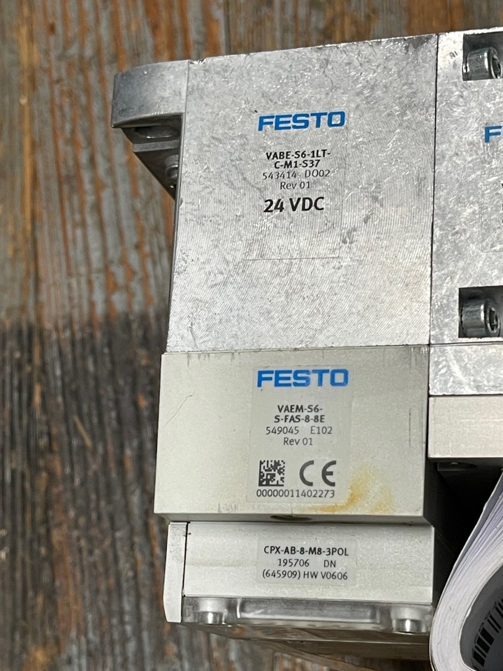 FESTO 555566 VTSA-F-ASI VALVE TERMINAL WITH PNEUMATIC SOLENOID VALVES ...