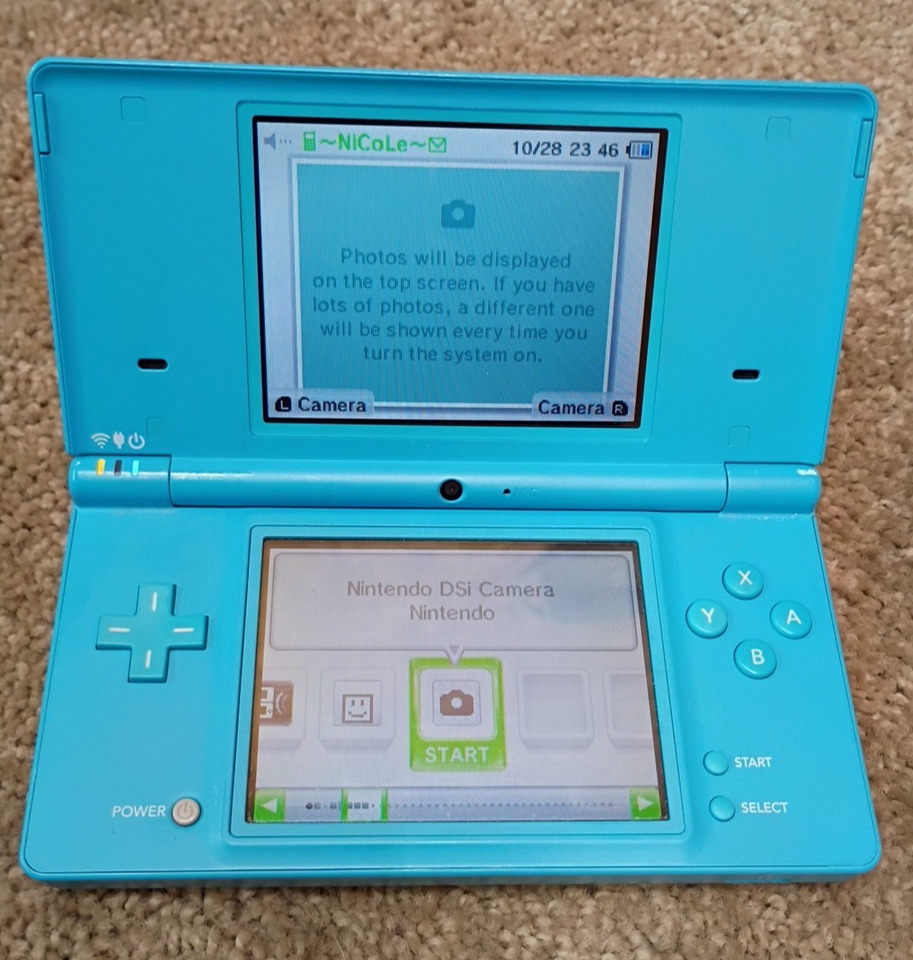 Blue Nintendo DSI Works No Styles Or Charger | eBay