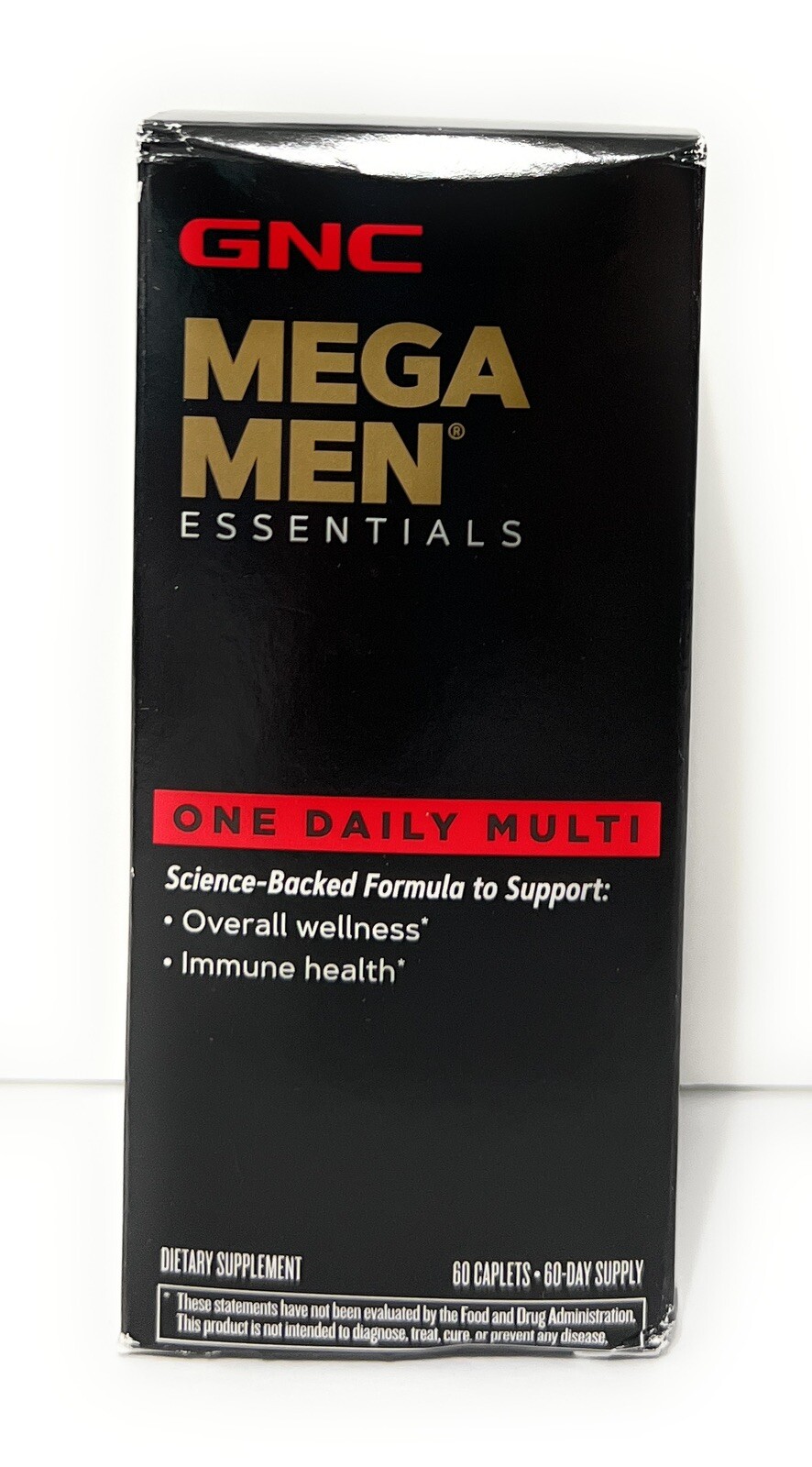 GNC Mega Men Essentials - One Daily Multi Vitamin - 60 Caplets - Exp ...