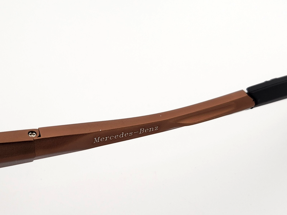 Polarized Mercedes Benz Flex Arm Metal Sport Rimless Sunglasses Copper ...
