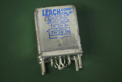 LEACH RELAY 9227-4451 5945-00-756-0247 2PDT 10A 115VAC 28VDC NOS | eBay