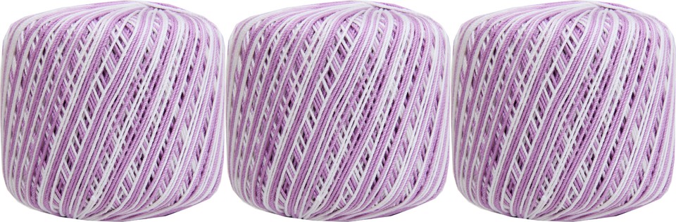Threadart 100% Pure Cotton Multicolor Crochet Thread Sets - 7 Colors ...