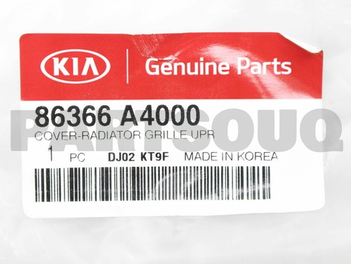 86366A4000 Genuine Hyundai / KIA COVER-RADIATOR GRILLE UPR | eBay