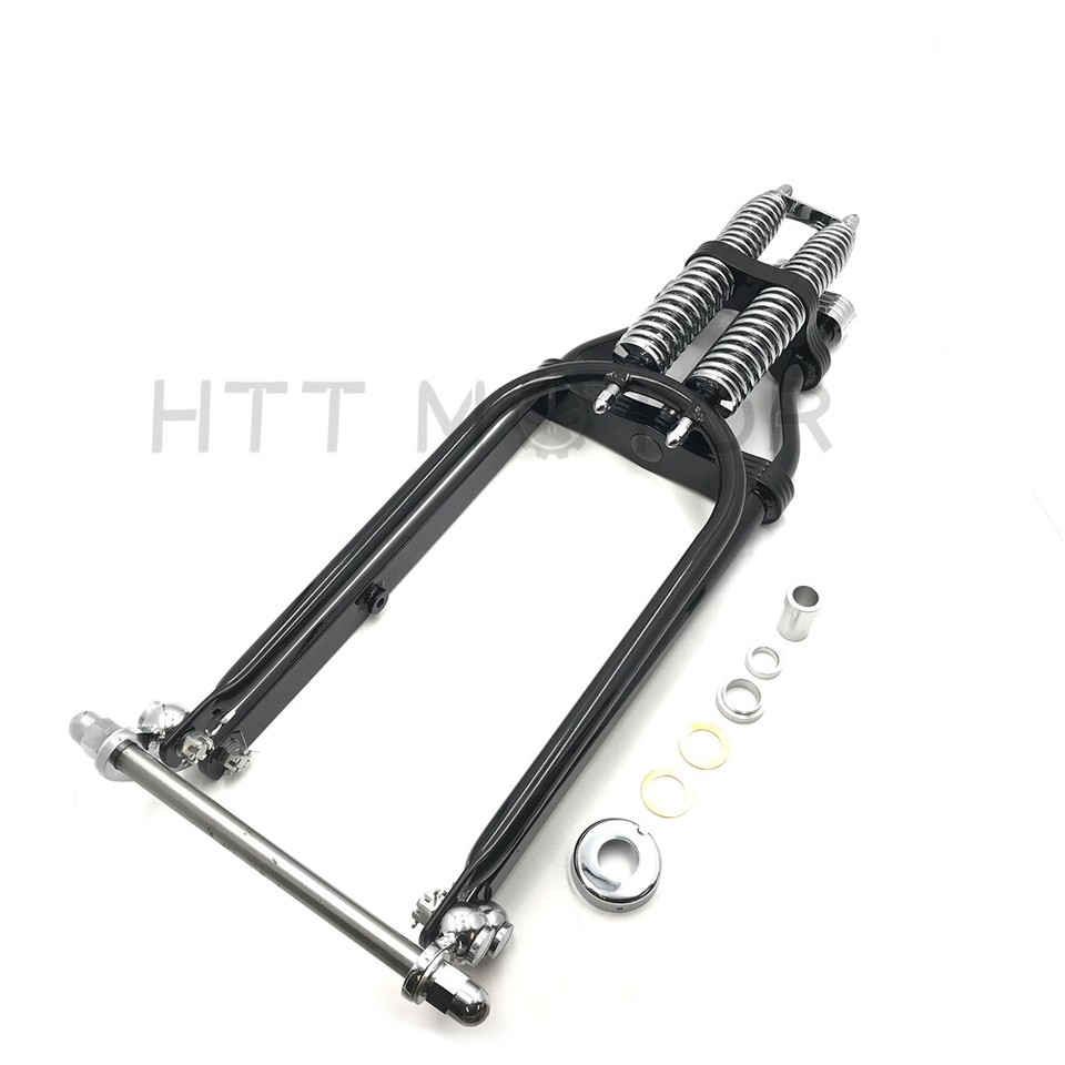 4" Under 18" Black Springer Front End For Harley Bobber Chopper Softail ...