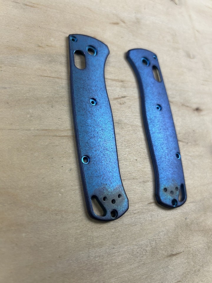 Custom Antique Anodized Titanium Benchmade Bugout Handle Scales | eBay