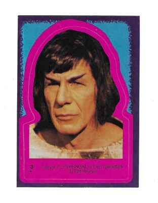 1979 Topps Star Trek The Motion Picture Sticker #3 Mr. Spock | eBay
