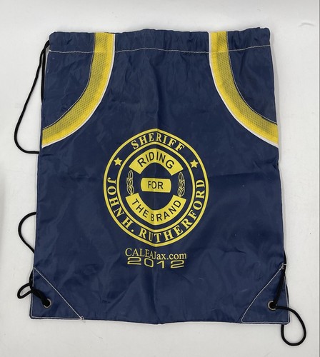 Jacksonville Sheriff's Office FL Drawstring Bag Calea 2012 Blue Gold ...