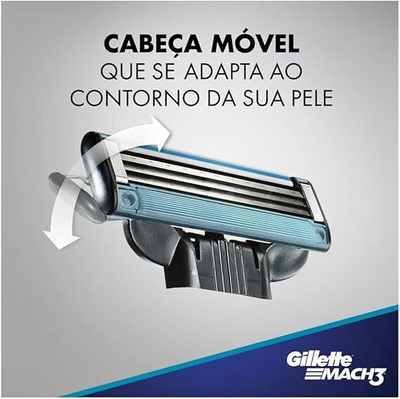Gillette Mach3 Razor for Men with Aqua Grip, 1 Razor Handle + 1 Blade ...