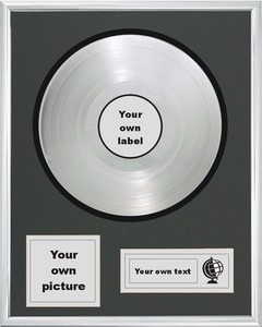 YOUR OWN PERSONALISED 12" PLATINUM / SILVER DISC LP RECORD AWARD ...