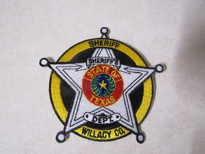 PATCH LAW ENFORCEMENT STAR SHAPE SHERIFF DEPARTMENT TEXAS COUNTY ...