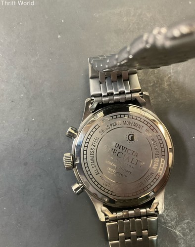 Invicta Specialty Men's Wristwatch Watch Model 0368 Untested Stainless ...