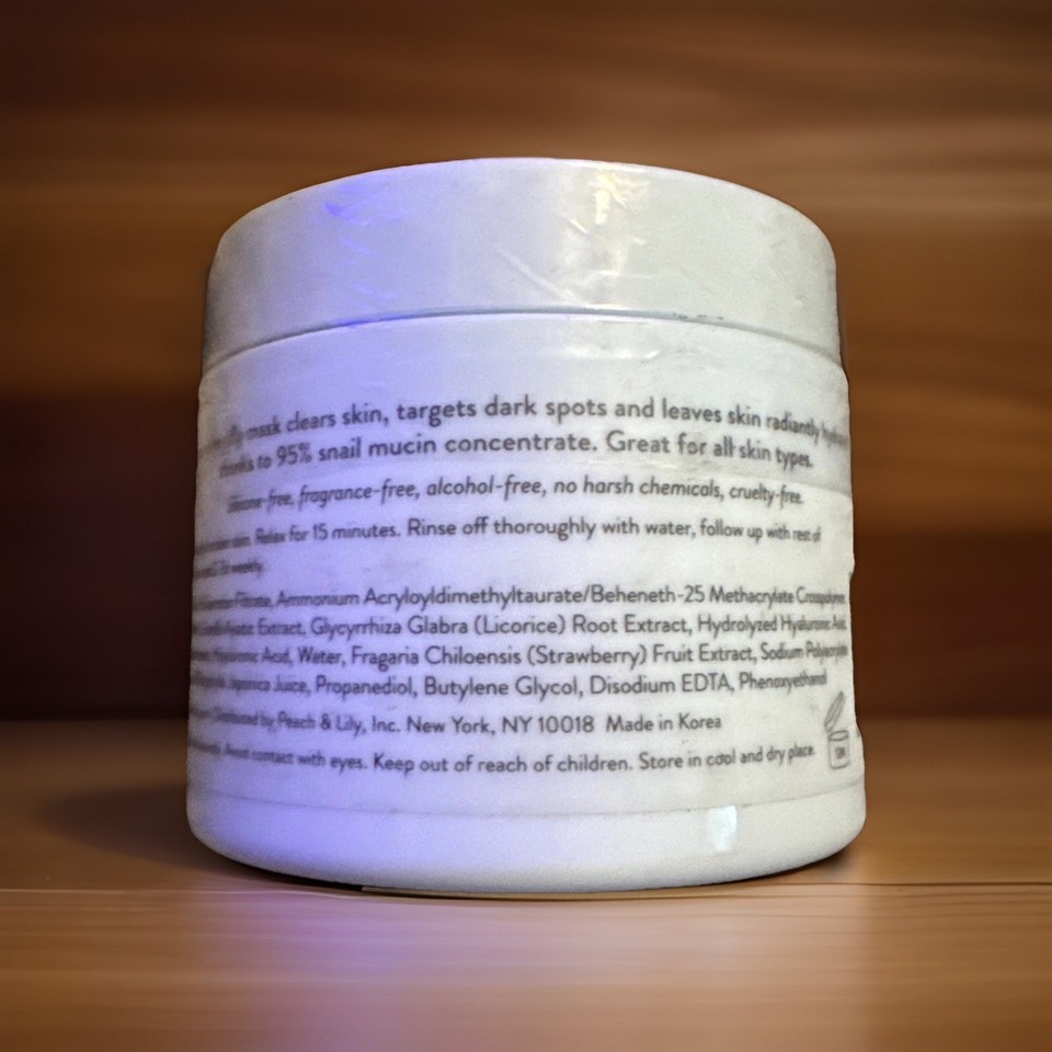 Snail Rescue Intensive Wash-Off Jelly Mask 3.38 Fl Oz Peach Slices | eBay