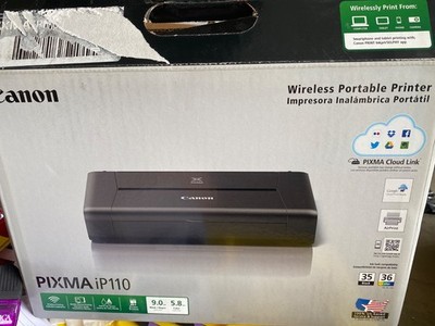 Canon Pixma iP110 Wireless Mobile Printer w/box Airprint & Cloud ...