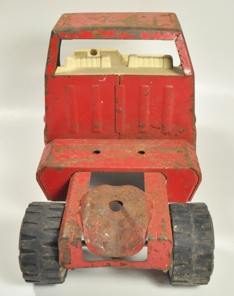 VINTAGE TONKA TRUCK TRACTOR RED METAL TOY FOR RESTORATION OR PARTS | eBay