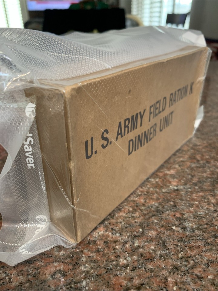 Vintage WW2 US Army Field Ration K Dinner Unit. Complete Dinner Unit ...