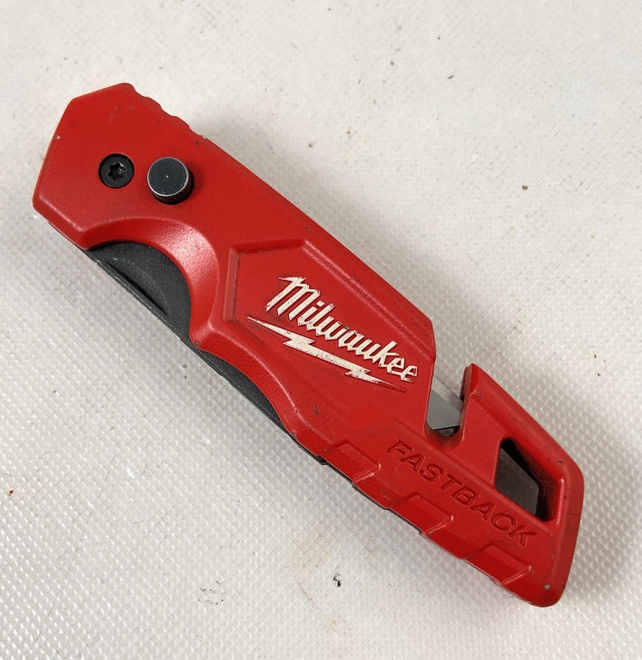 🌟Milwaukee 48-22-1502 Fastback Folding Utility Knife w/ Blade Storage ...