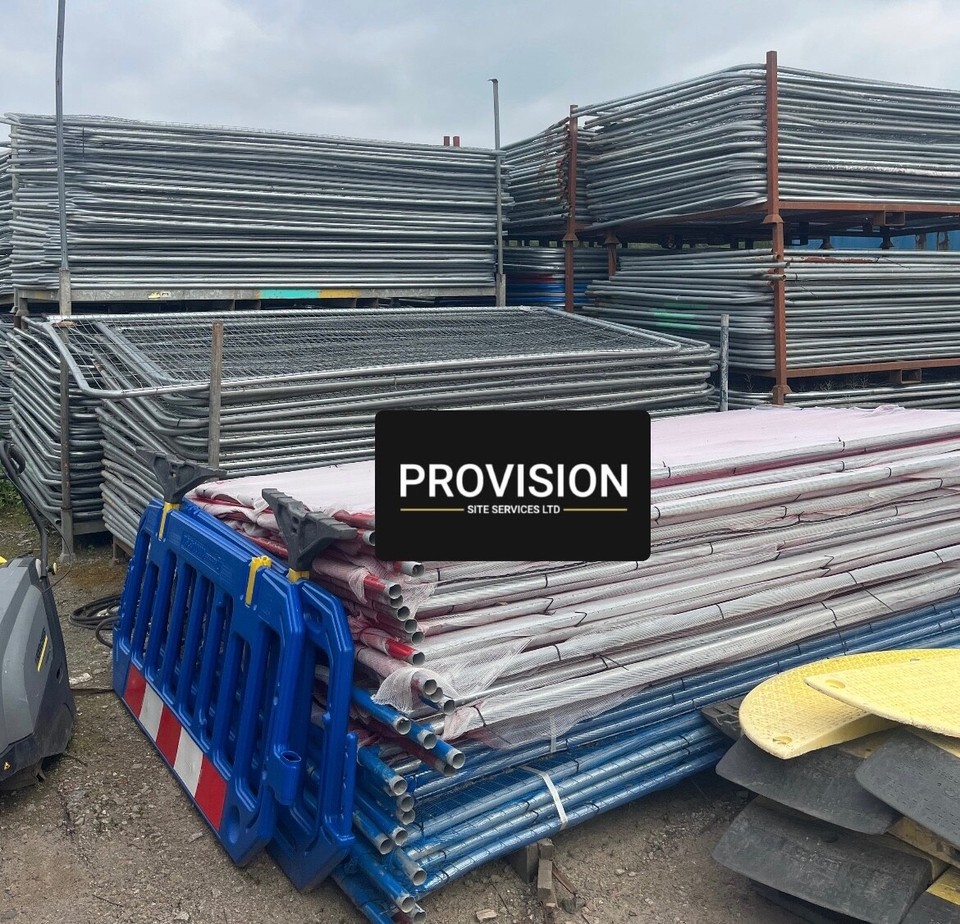 Used Heras Fencing Panels - Temporary Fencing Harris Event Barrier ...