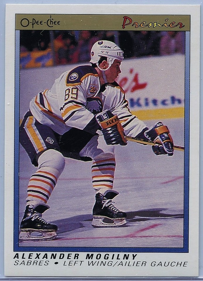 1990-91 OPC PREMIER HOCKEY #75 ALEXANDER MOGILNY RC ROOKIE NM RAW (TL ...