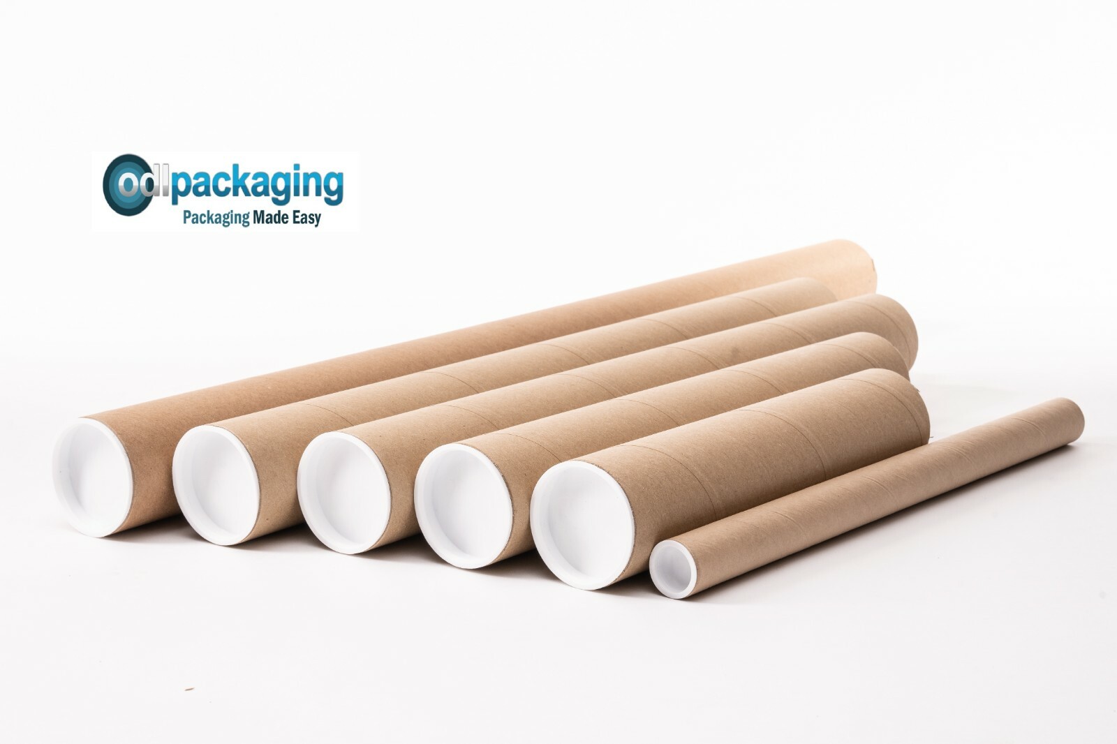 Strong Cardboard Postal Tubes A4 A3 A2 A1 Large Letter PIP with Plastic ...