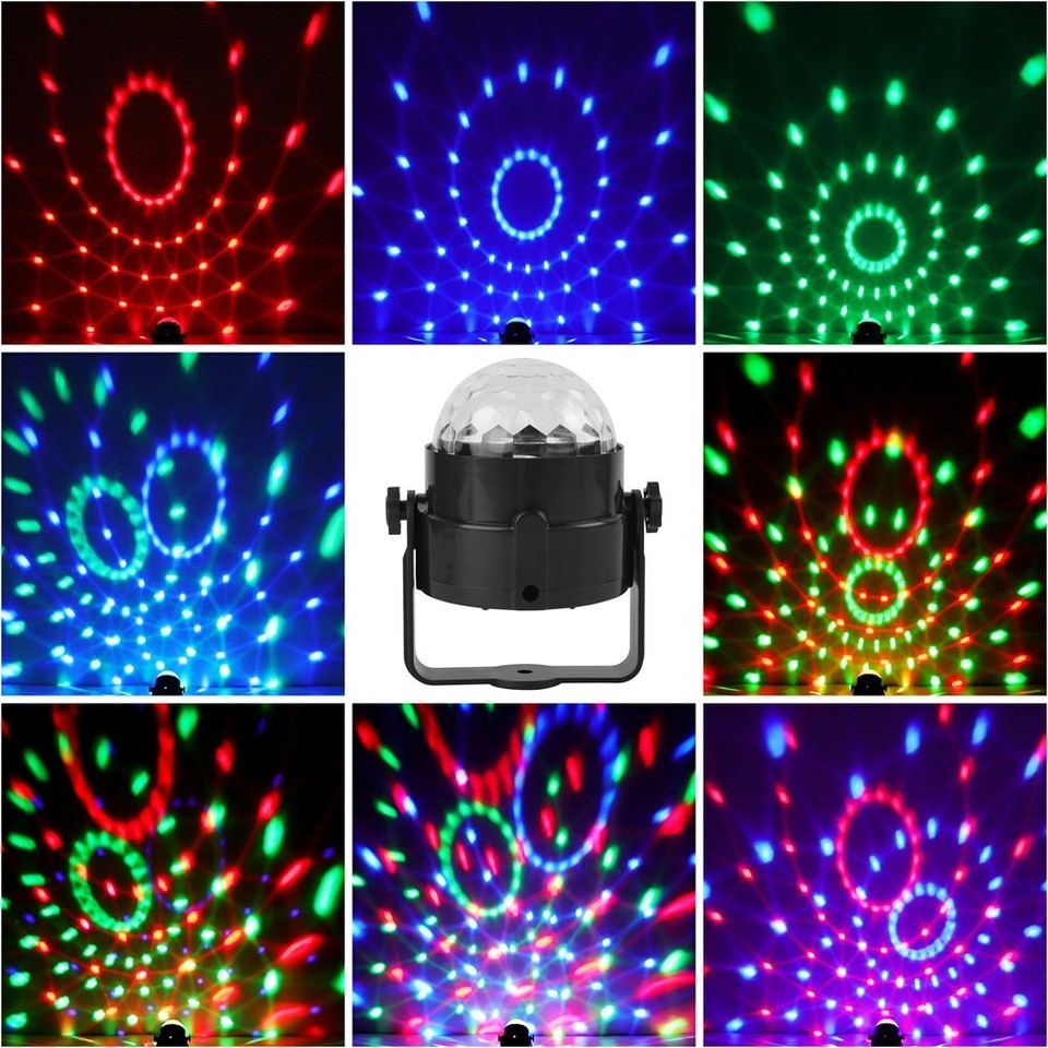 Party Magic Disco Ball Light Club RGB Rotating Club DJ Stage Lights ...