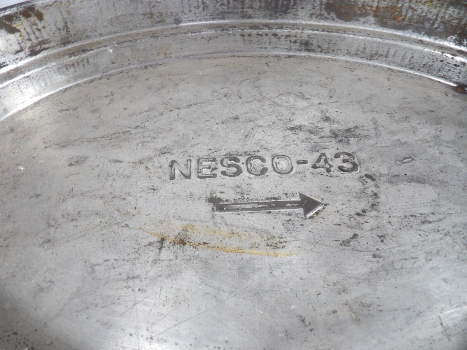 Vintage Nesco Galvanized Metal Oval Military? Picnic? Champagne? Bucket ...