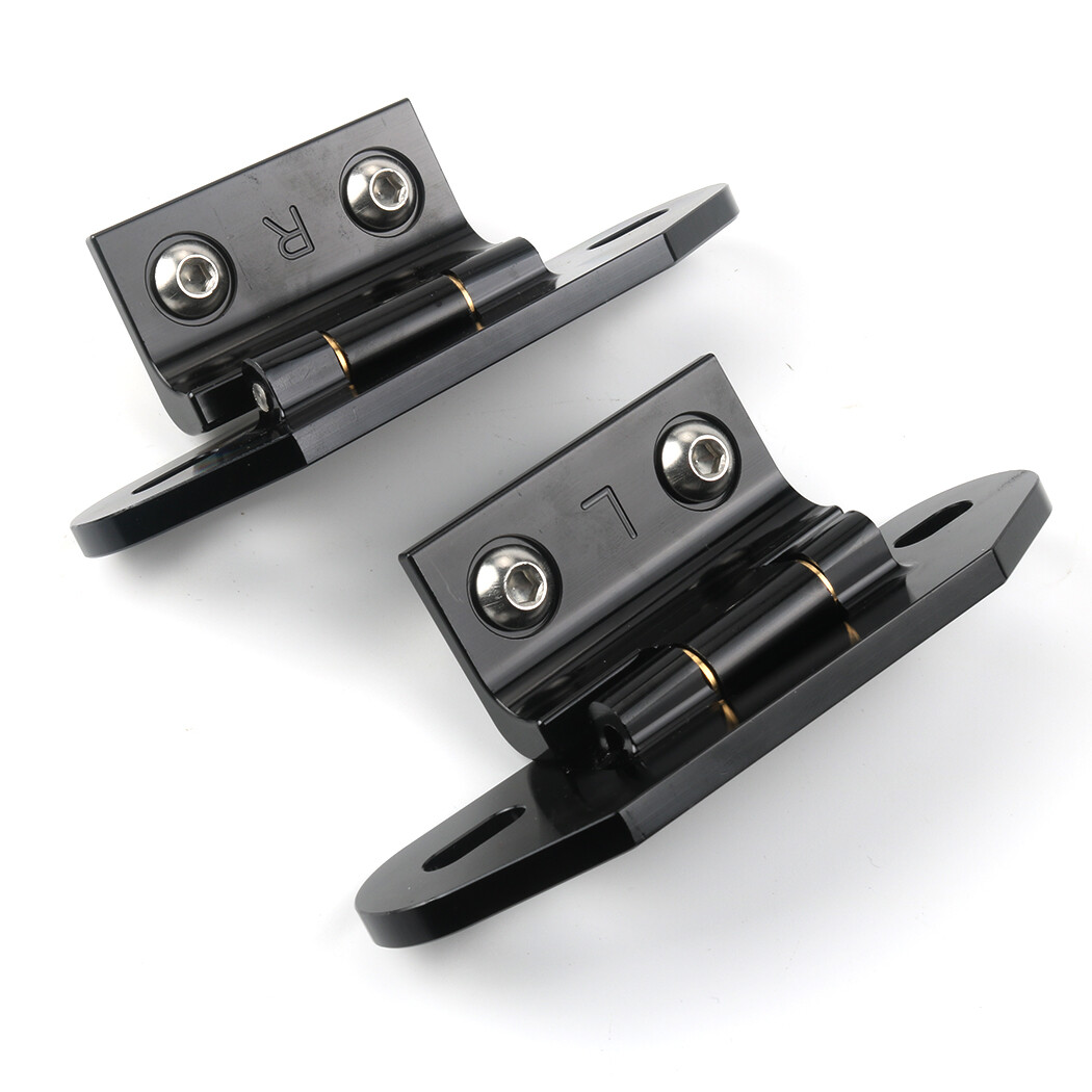 Pair Billet Aluminum Rear Hatch Hinges Black For 1982-1992 Camaro ...