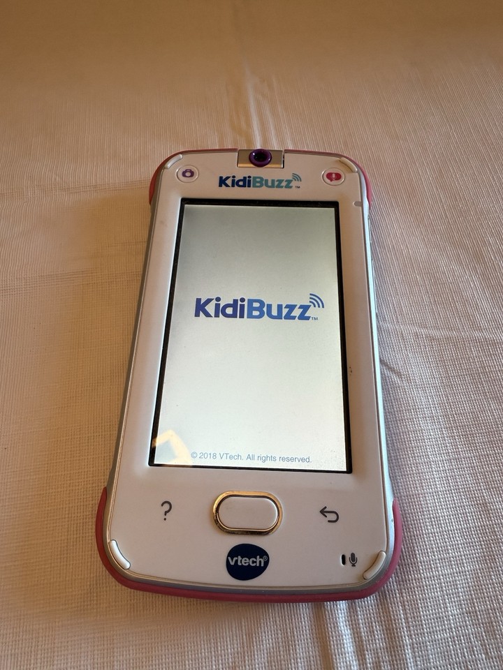 🍌 VTech KidiBuzz 1695 Pink Purple LCD Display Smart Device Toy Phone ...