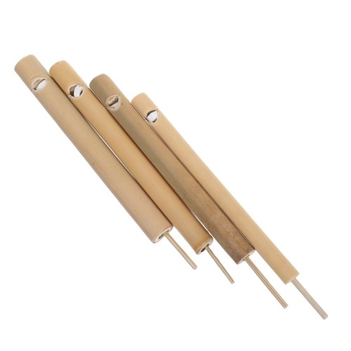 4 Pcs Children Wood Toy Funny Whistle Bird Animal Calls Flute Musical ...