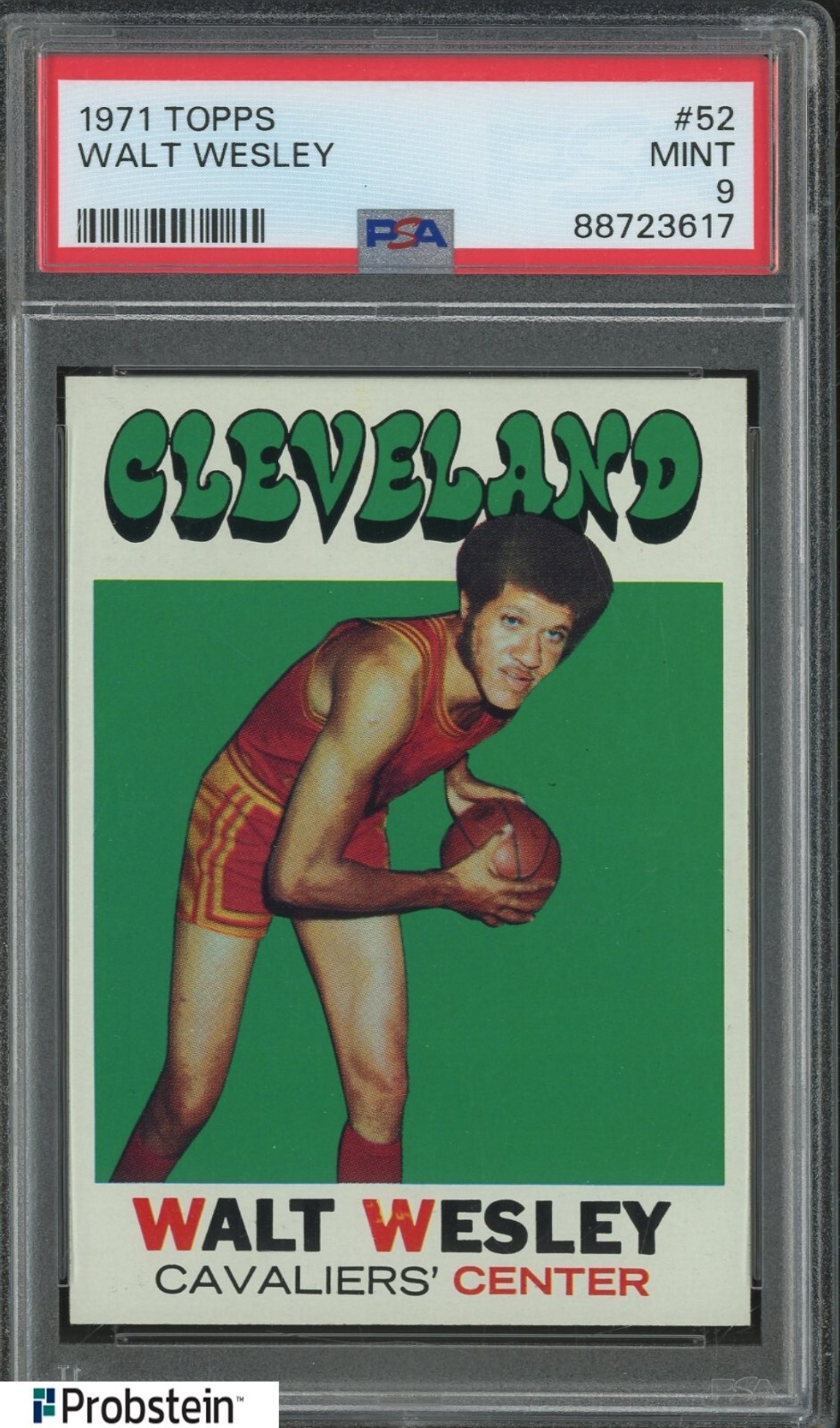 1971 Topps Basketball #52 Walt Wesley Cleveland Cavaliers PSA 9 MINT | eBay