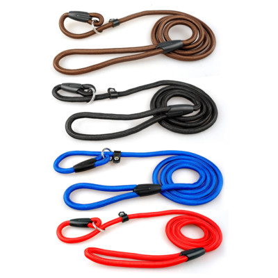 Nylon Bungee Dog P-Leash Dog Training Leash with Collar Durable Rope ...