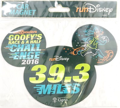 Disney runDisney 2016 WDW Goofy's Race & Half Challenge 39.3 Miles Car ...