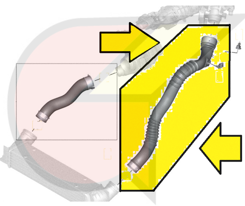 Douille Air Turbo Redroidisseur BMW Serie 5 E60 E61 520d N47 ...