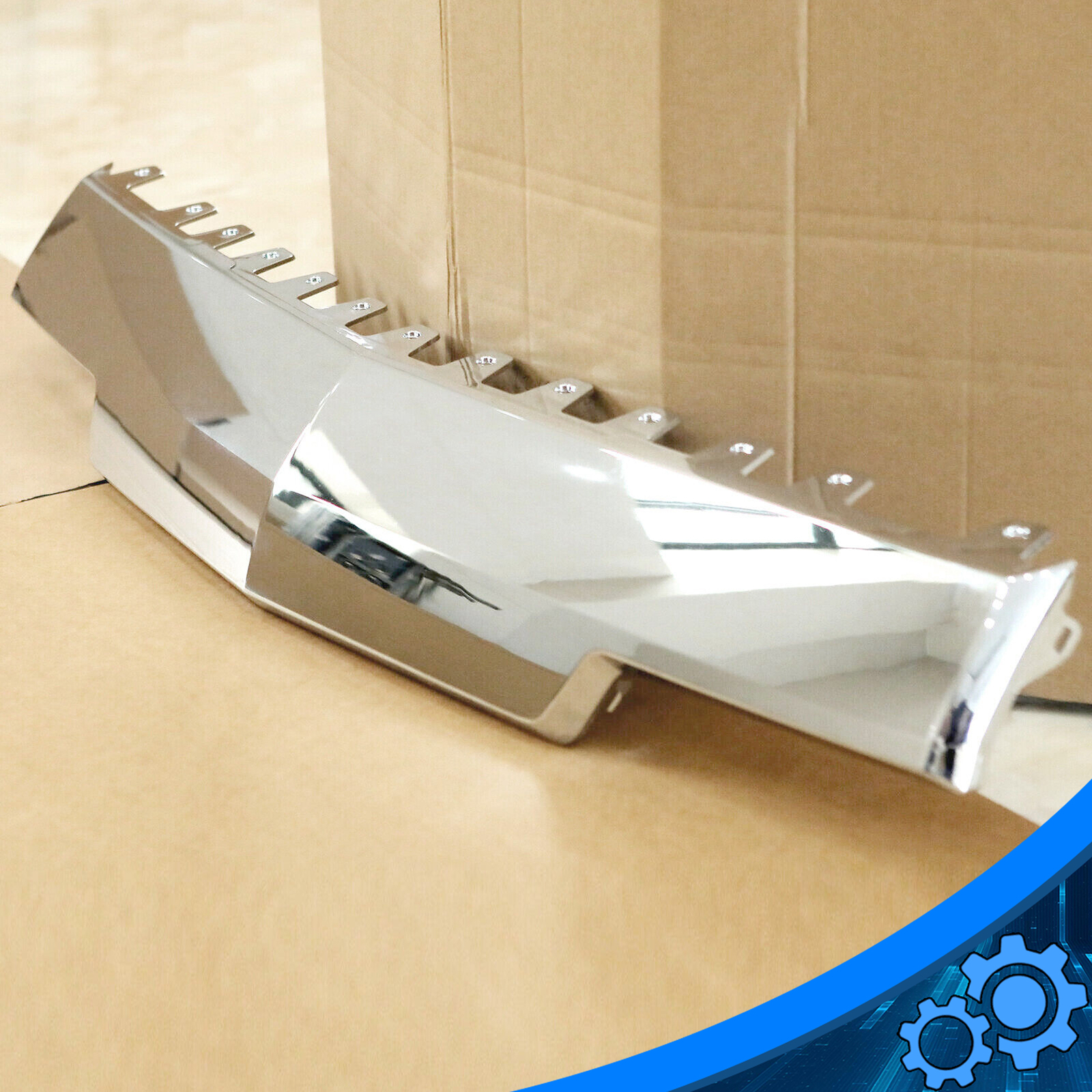 Chrome Front Lower bumper Skid Plate for 14-15 Chevy Silverado 1500 ...