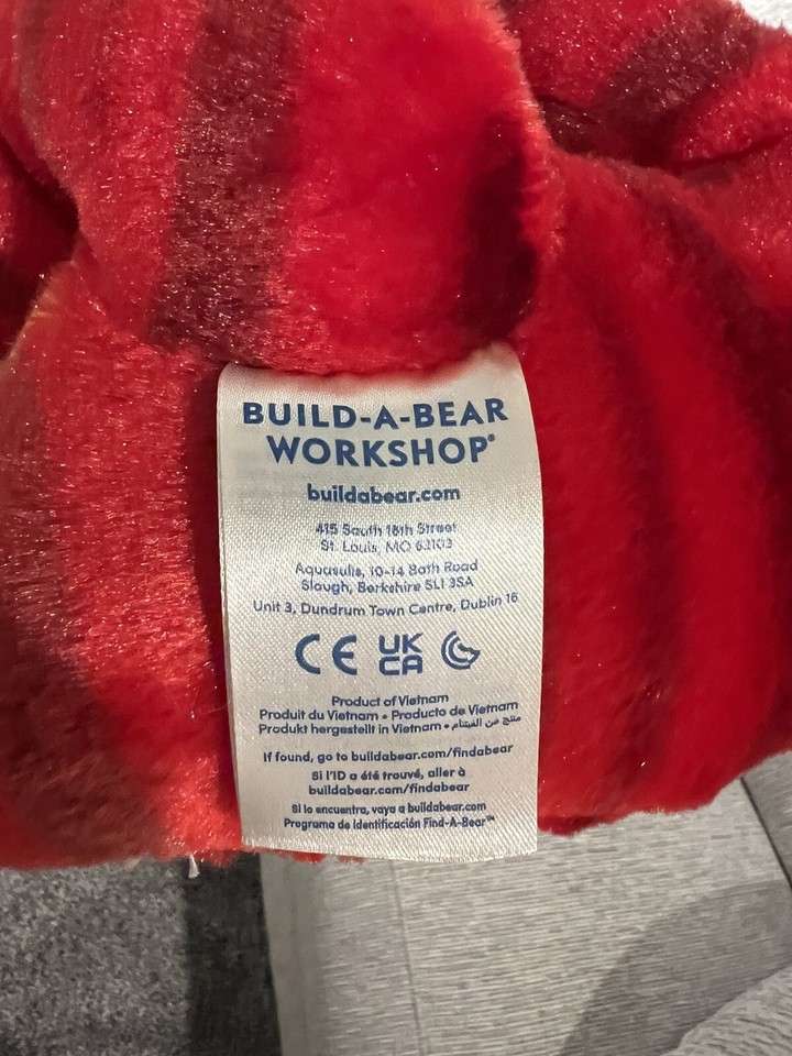 19" Build A Bear Red Dinosaur T Rex Velociraptor Raptor Plush Stuffed ...