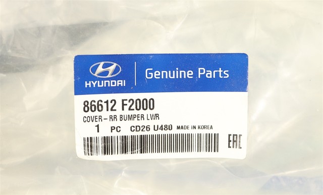 Hyundai OEM 17-18 Elantra Rear Bumper-lower Cover 86612F2000 for sale ...