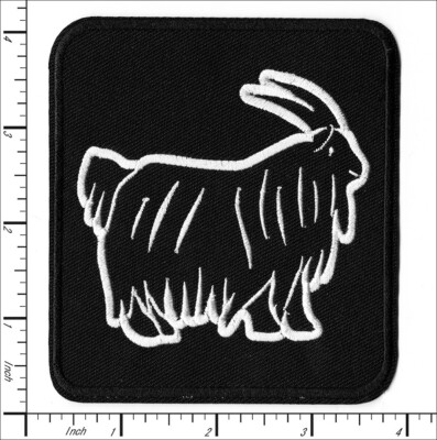 30 Pcs Embroidered Iron on patches Goat White/Black 93x103mm AP013gT2 ...
