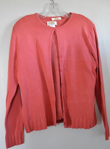 Talbots Coral Silk/Nylon Twin Sweater Set Size M | eBay